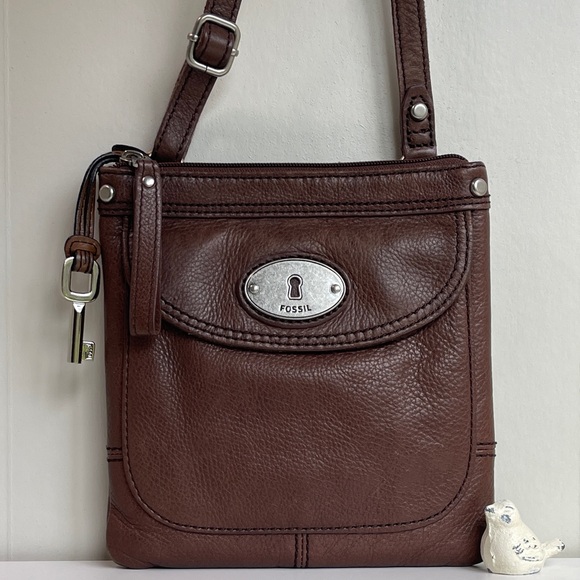 Fossil | Bags | Fossil Long Live Vintage Genuine Leather Crossbody ...